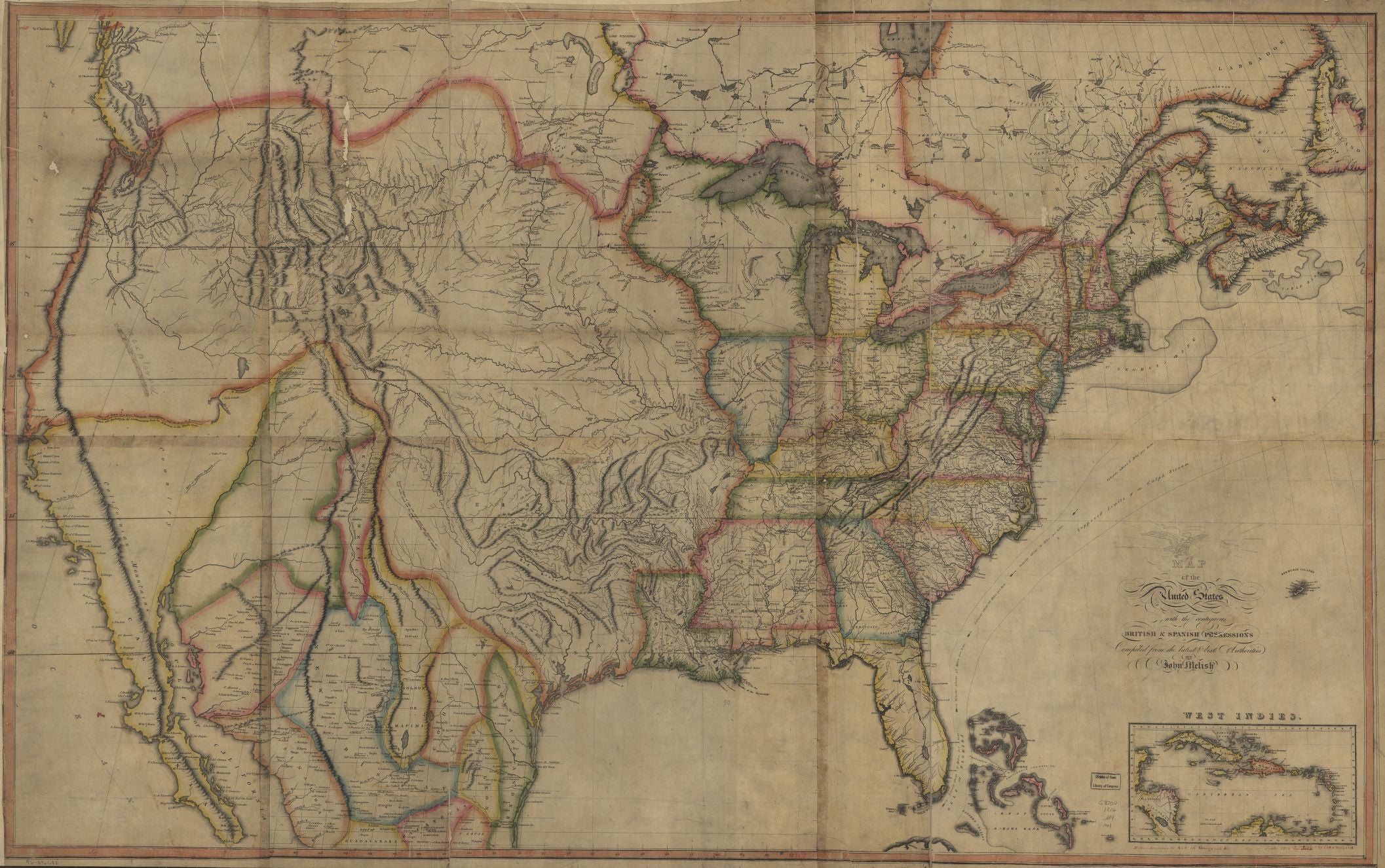 Discovery Map series: The First Transcontinental Map of the U.S ...