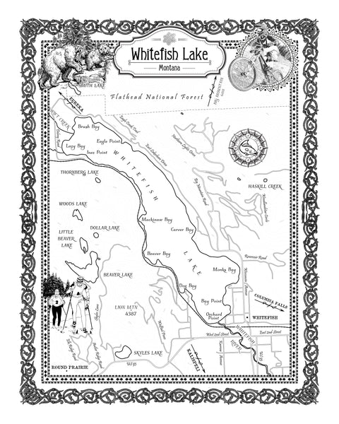 Updated Whitefish Lake Map – Great River Arts